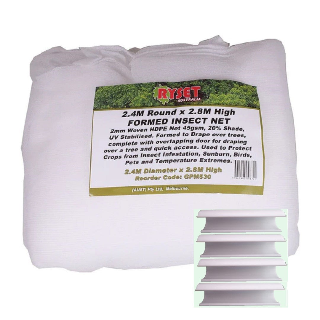 2.8 x 2.4 sq, formed insect net with overlapping door. BLACK - Flexi ...